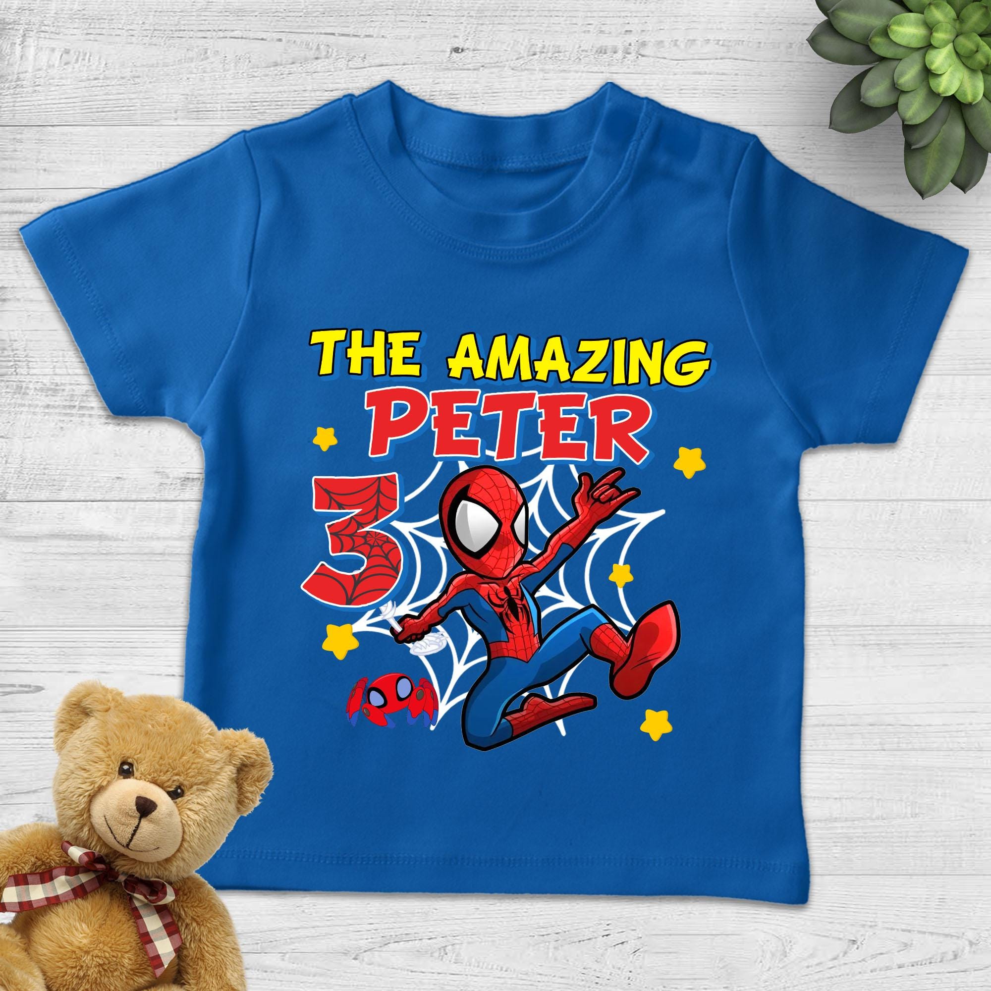 Spiderman Birthday Boy Shirt, Disney Family Birthday Shirt, Birthday ...