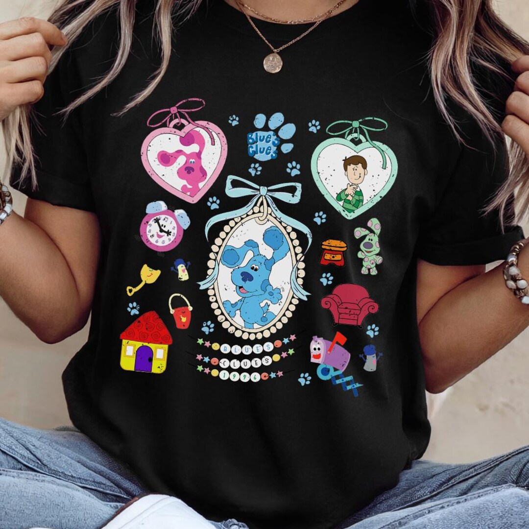 Coquette Bow Bracelets Blues Clues Shirt, Blue Dog Birthday Boy, Blues ...