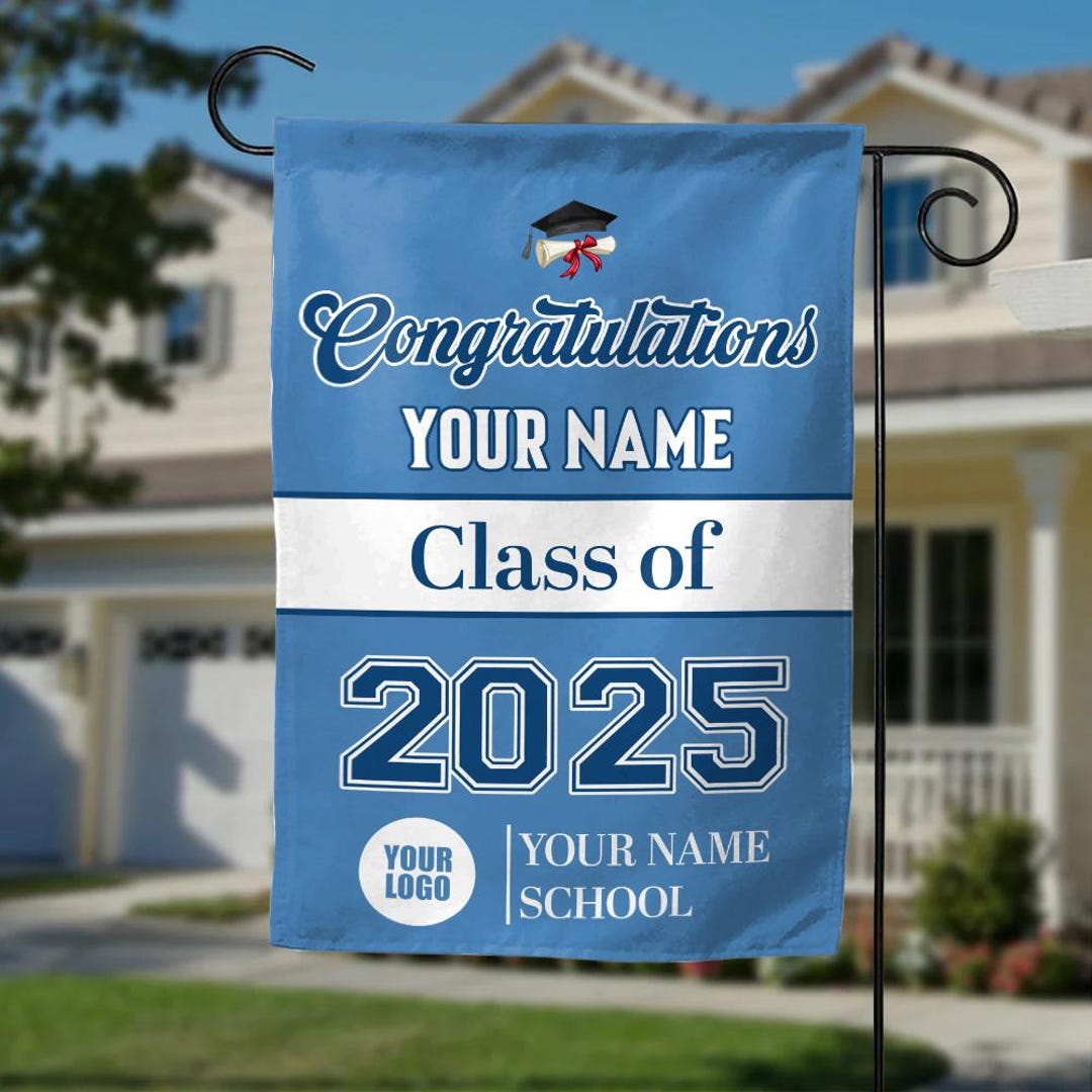 Custom Graduation Flag, Graduate Yard Sign, College Grad Flag,college ...