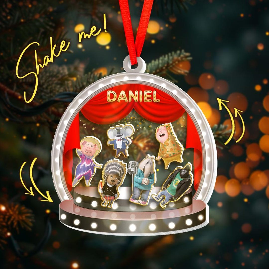 Personalized Sing Pig Shaker Ornament/sing Movie 4D Ornament/sing ...