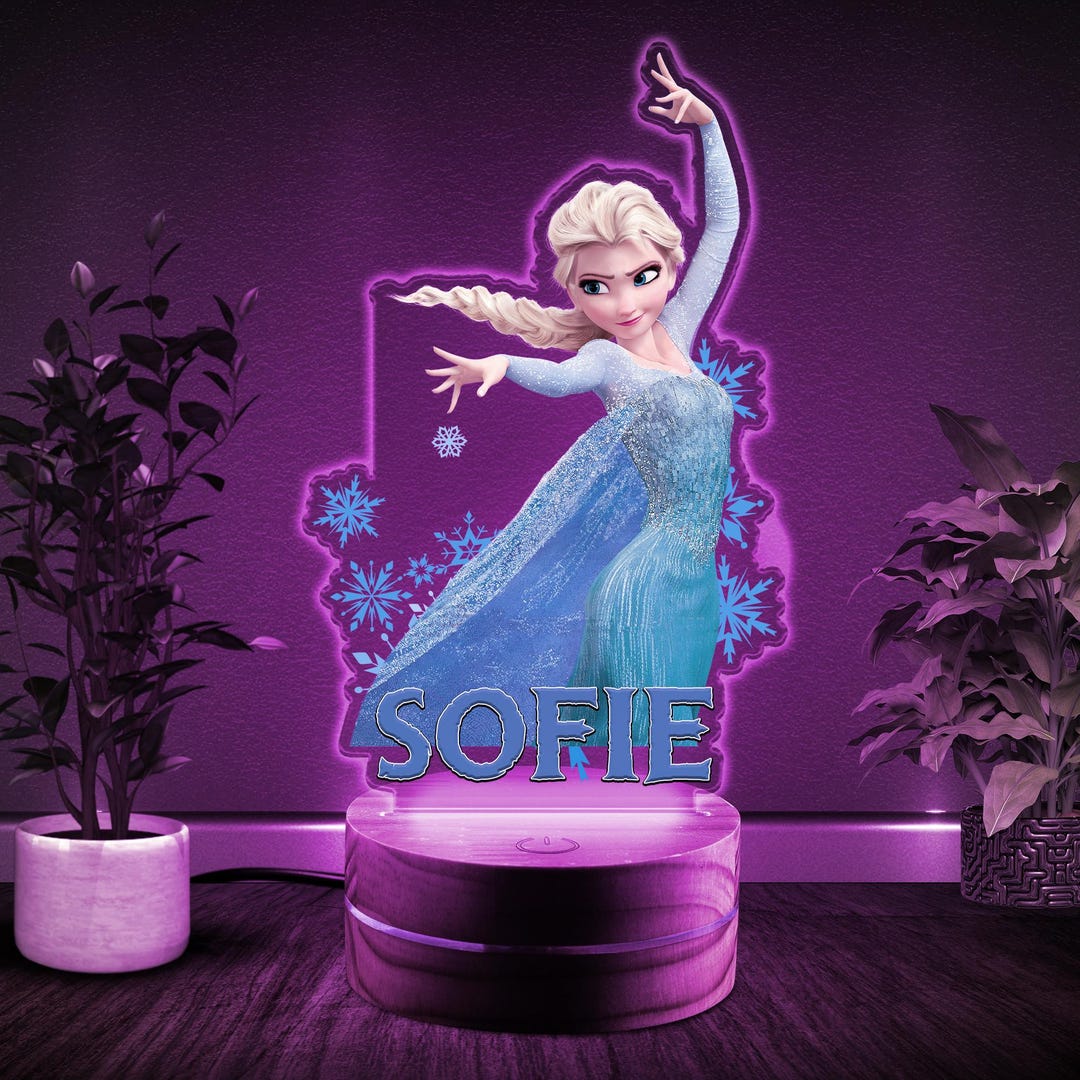 Personalized Disney Frozen Princess Elsa Anna Night Light, Frozen ...