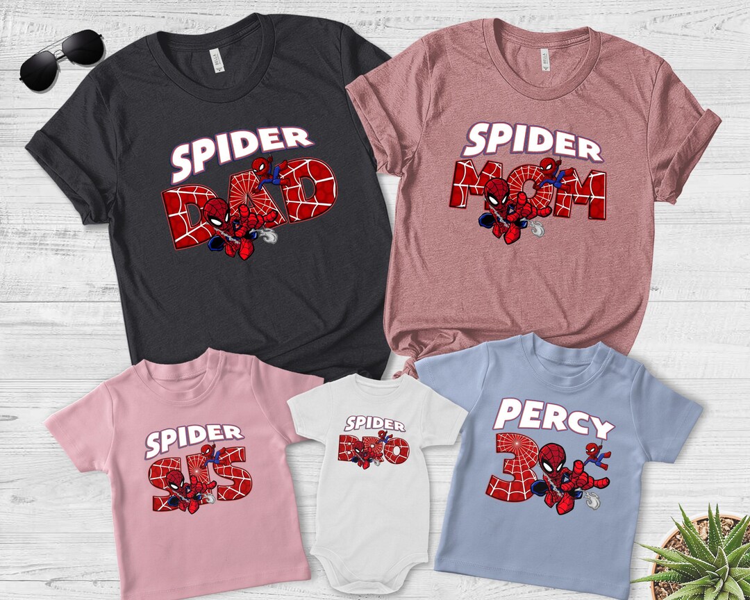 Custom Family Spider Shirt,sweatshirt,hoodie,spider Dad, Spider Mom ...