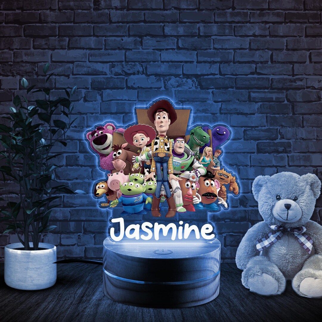 Personalized Toy Story Night Light, Kids Night Light Nursery Decor for ...