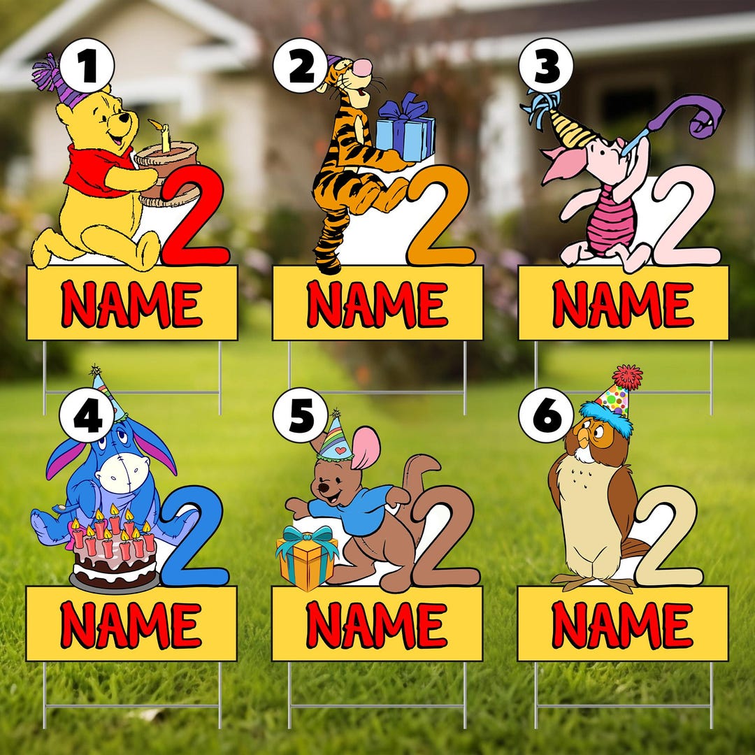 Printable Honey Bear the Pooh Party Sign, Pooh and Friends Birthday ...