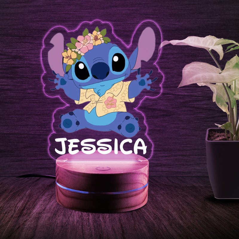 Stitch Night Light - Etsy