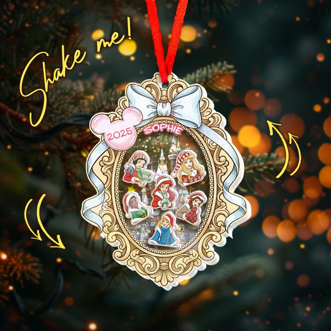 Personalized Disney Princess Christmas Ornament,christmas Ornament ...