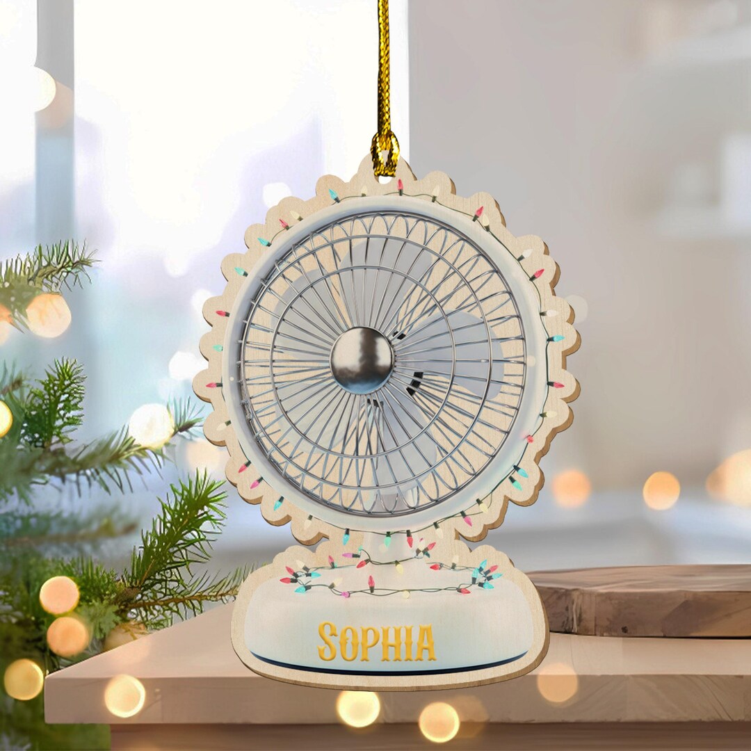 Personalized Electric Fan Ornament, Funny Home Decor Christmas Ornament ...