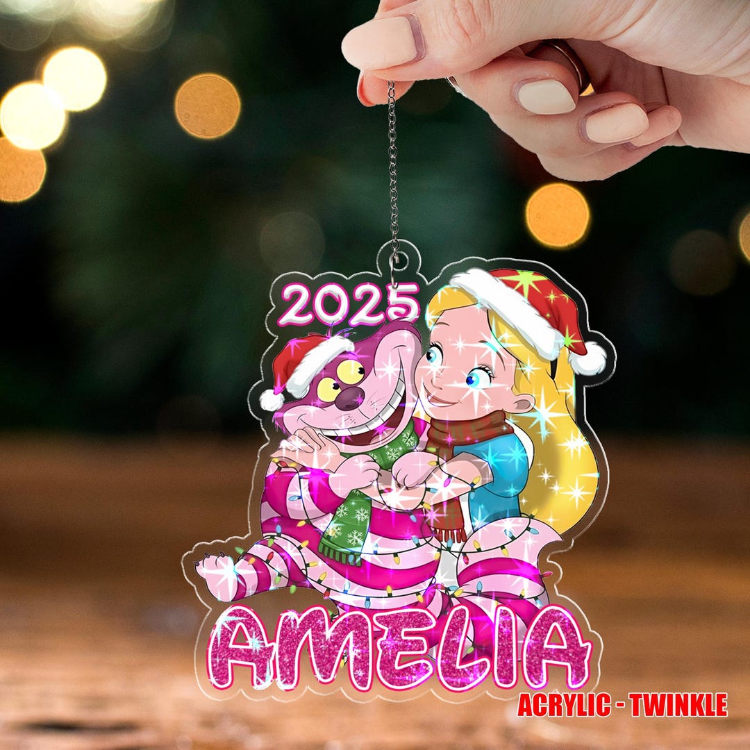 Personalized Disney Alice in Wonderland Christmas Ornament, Disney ...