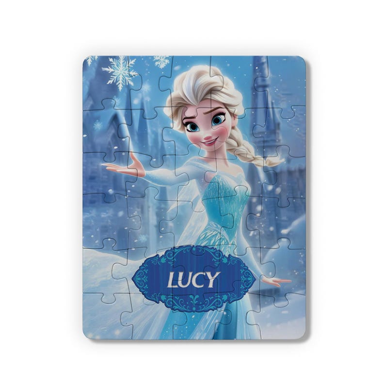 Disney Frozen Jigsaw Puzzle With Name, Personalized Board Game, Cartoon ...