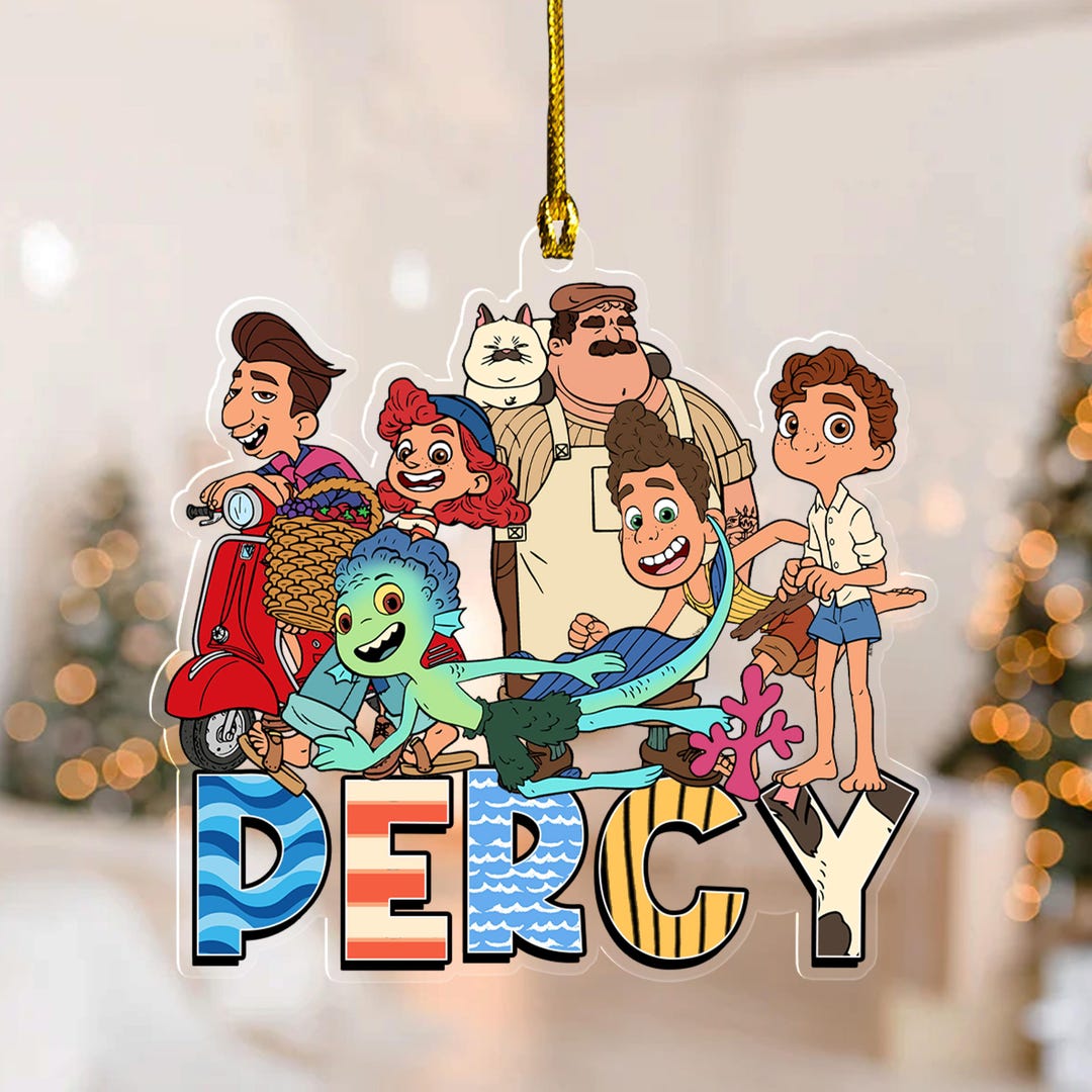 Personalized Luca Cartoon Christmas Ornament, Luca and Friends 2025 ...