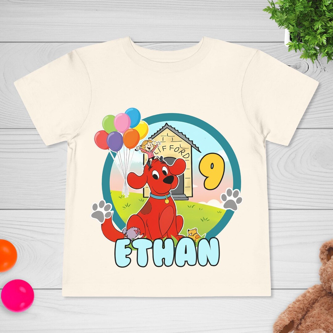 Clifford the Big Red Dog Shirt, Personalized Clifford Dog Matching ...