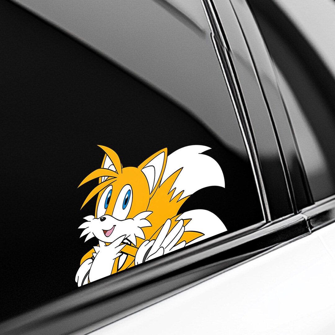 Sonic Shadow Amy Tails Knuckles Silver Peekaboo Peeker Peeking Car ...