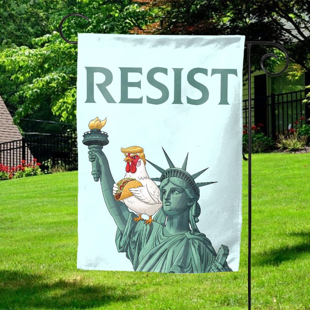 Let's Go Taco Flag Trump Always Chickens Out Flag Anti-trump Flag Anti ...
