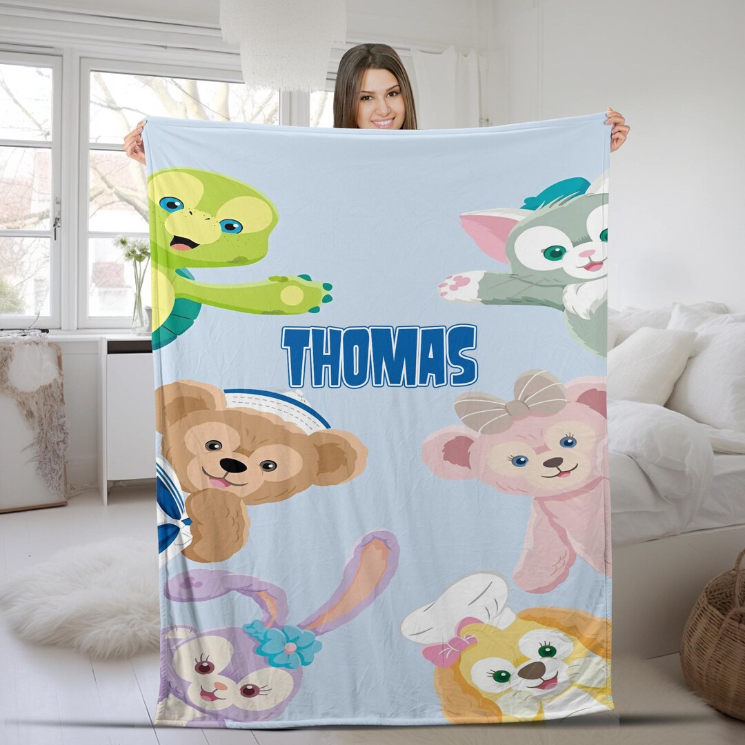 Custom Duffy and Friends Inspired Sherpa Blanket, Duffy Shellie Mae ...
