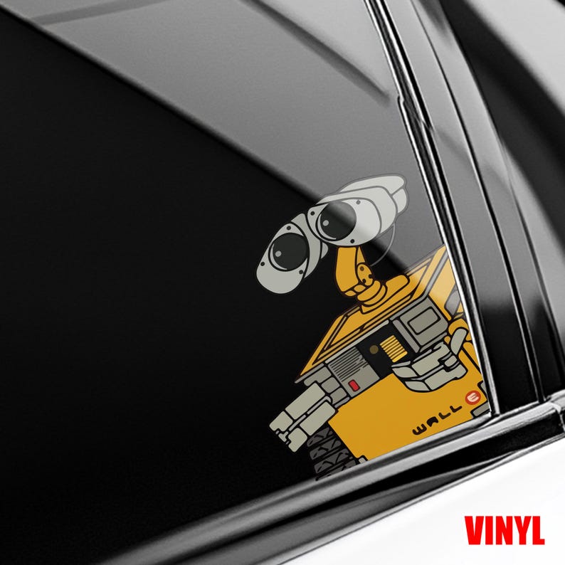 Eve Wall E Peeker Peeking Car Decal Wall Decor Bumper Cartoon Stickers ...