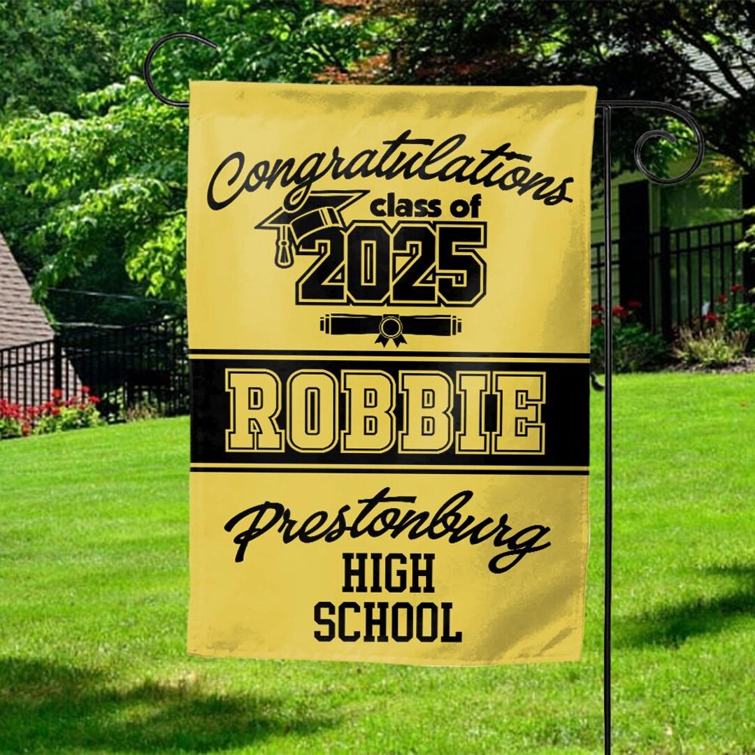 Personalized Graduation 2025 Flag, Graduate Garden Flag, Class of 2025 ...