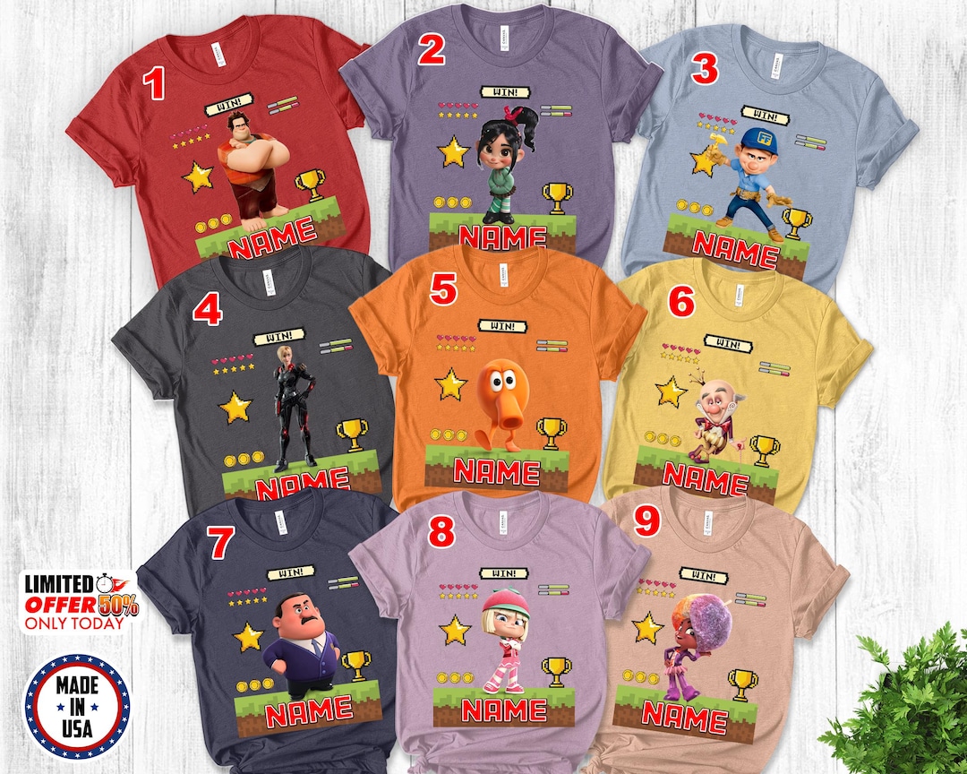 Disney Wreck It Ralph Shirt, Ralph Breaks Personalized, Wreck It Ralph ...