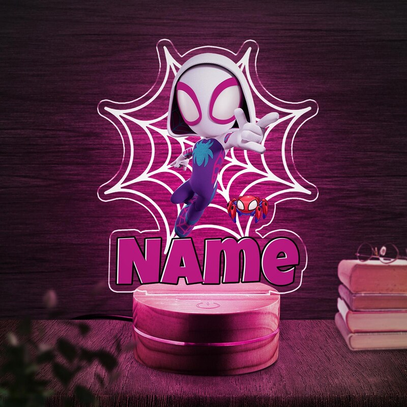 Led Spidey Night Light - Etsy