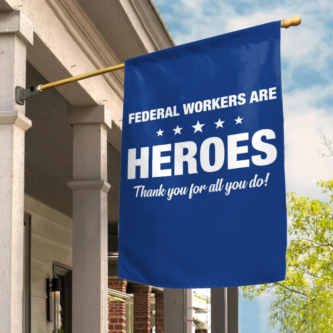 Resist & Support Federal Workers Flag, Pro-union Anti-fascism Garden ...