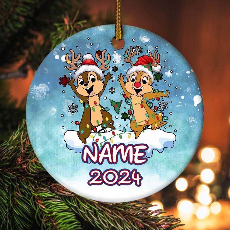 Chip and Dale Christmas Decoration - Etsy