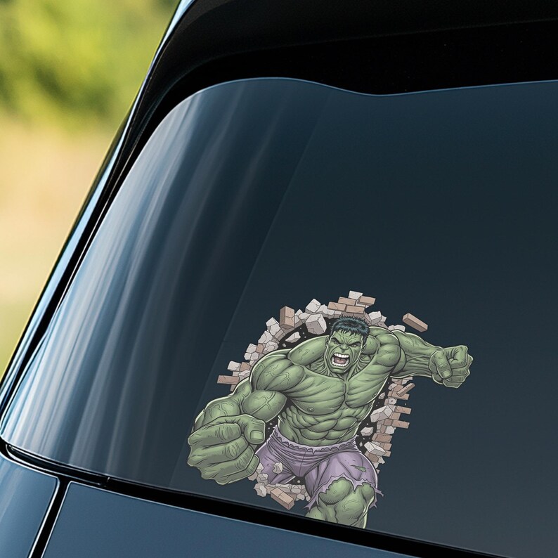 Hulk Peeker Peeking Car Window Decals - Bumper Vinyl Stickers ...