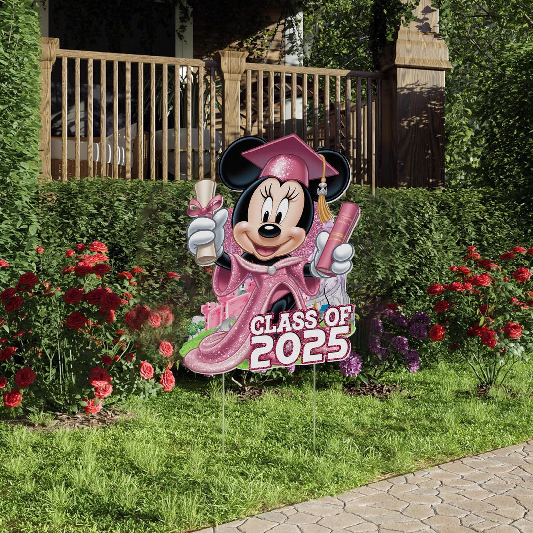 Disney Graduation Minnie Diploma Grad Cap Gown Celebration Congrats ...