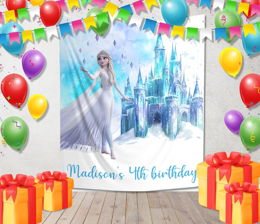 Frozen Birthday Banner, Elsa Banner, Elsa Personalized Banner, Frozen ...