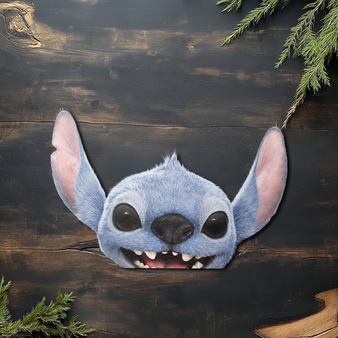 Disney Lilo Stitch Peeker Peeking Sticker, Car Waterproof for Water ...