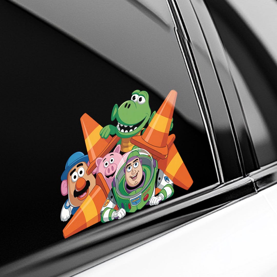 Toy Story Peeker Peeking Car Window Decals, Bumper Waterproof Stickers ...