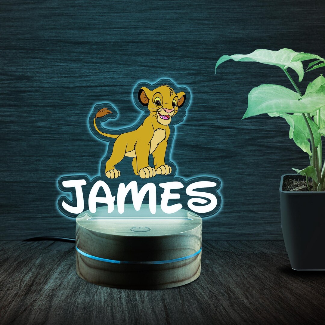 Handmade Lion King, Simba and Nala Heart Light Up, Personalized Gift ...