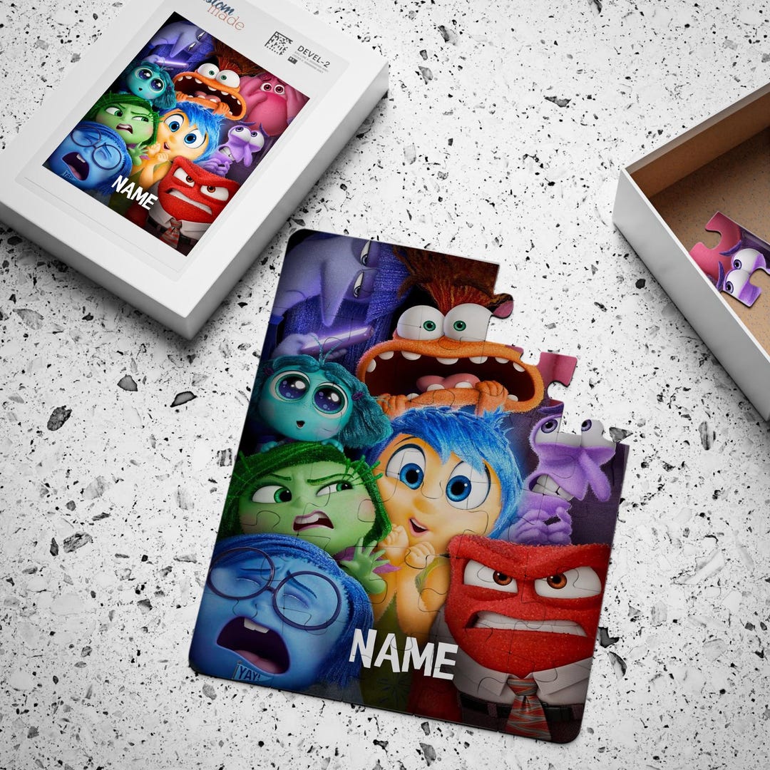 Custom Disney Inside Out Jigsaw Puzzle Game With Name, Disney World ...