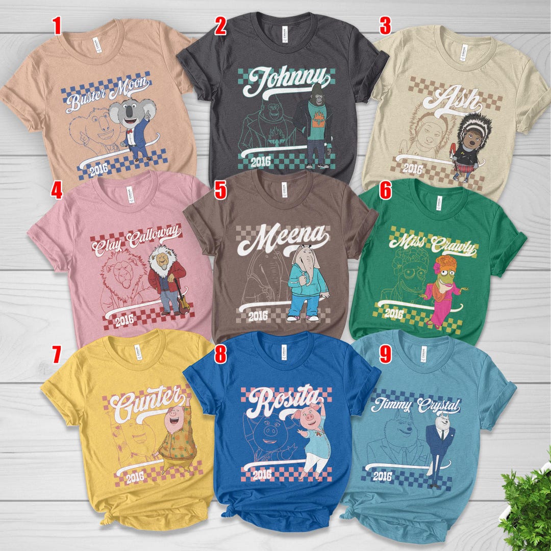 Custom Sing Movie 2D Design Matching Shirt, Sing Pig Birthday, Sing ...