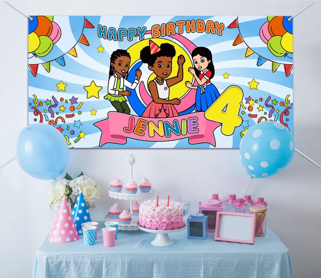 Personalized Gracie’s Corner Birthday Backdrop | Custom Girls Party ...