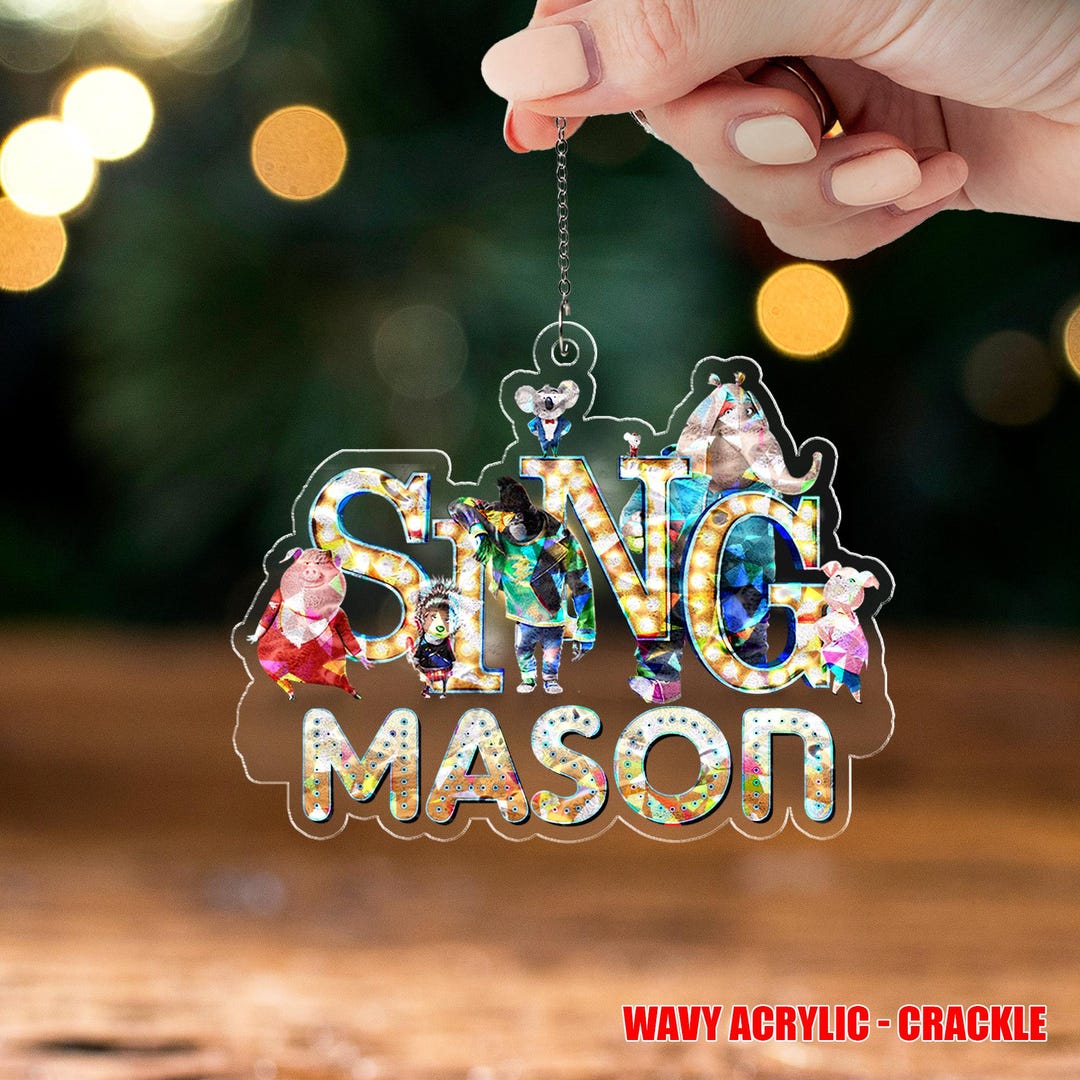Personalized Sing Pig Ornament, Sing Pig Movie Christmas Ornament, Sing ...