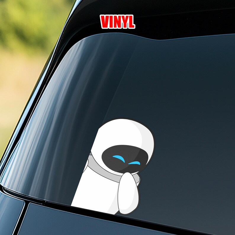 Eve Wall E Peeker Peeking Car Decal Wall Decor Bumper Cartoon Stickers ...