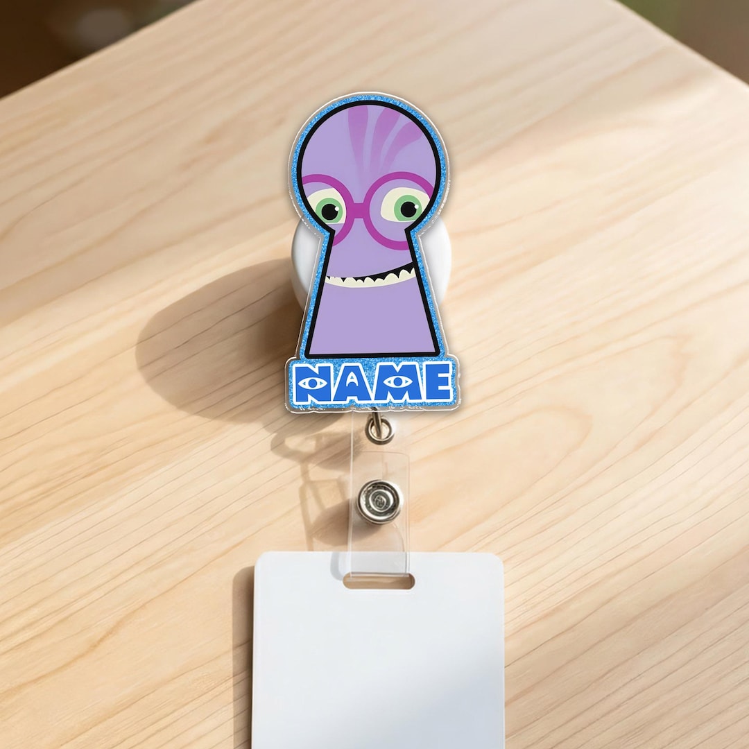 Disney Monsters Inc Door, Sulley Mike Boo Badge Reel, Retractable ID ...