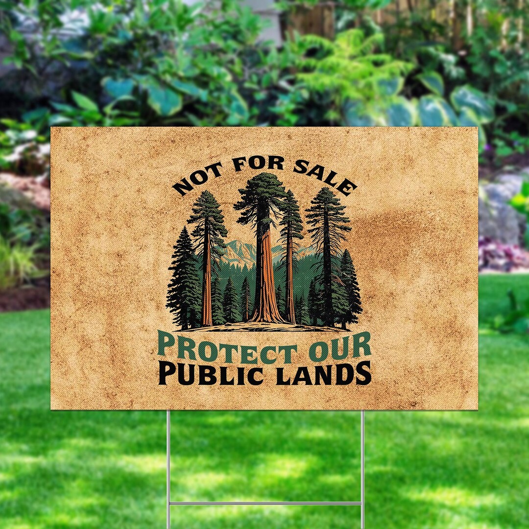 Save Our Parks Yard Sign, National Park Protest Yard Sign, USA American ...