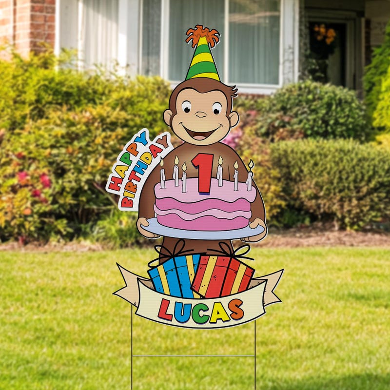 Curious George Decor - Etsy