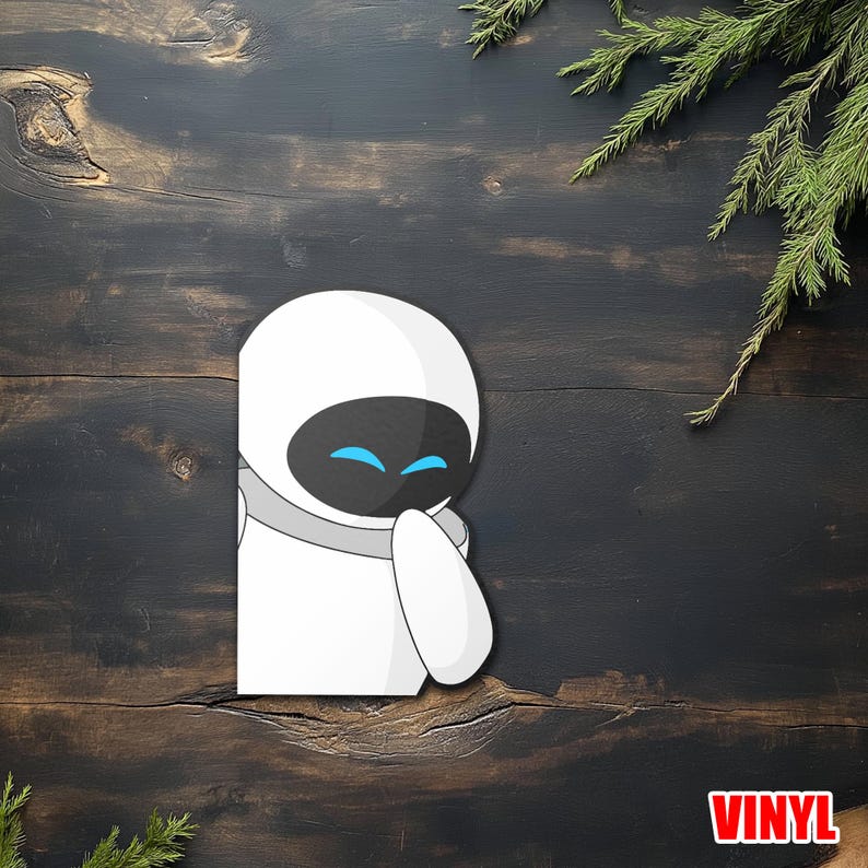 Eve Wall E Peeker Peeking Car Decal Wall Decor Bumper Cartoon Stickers ...