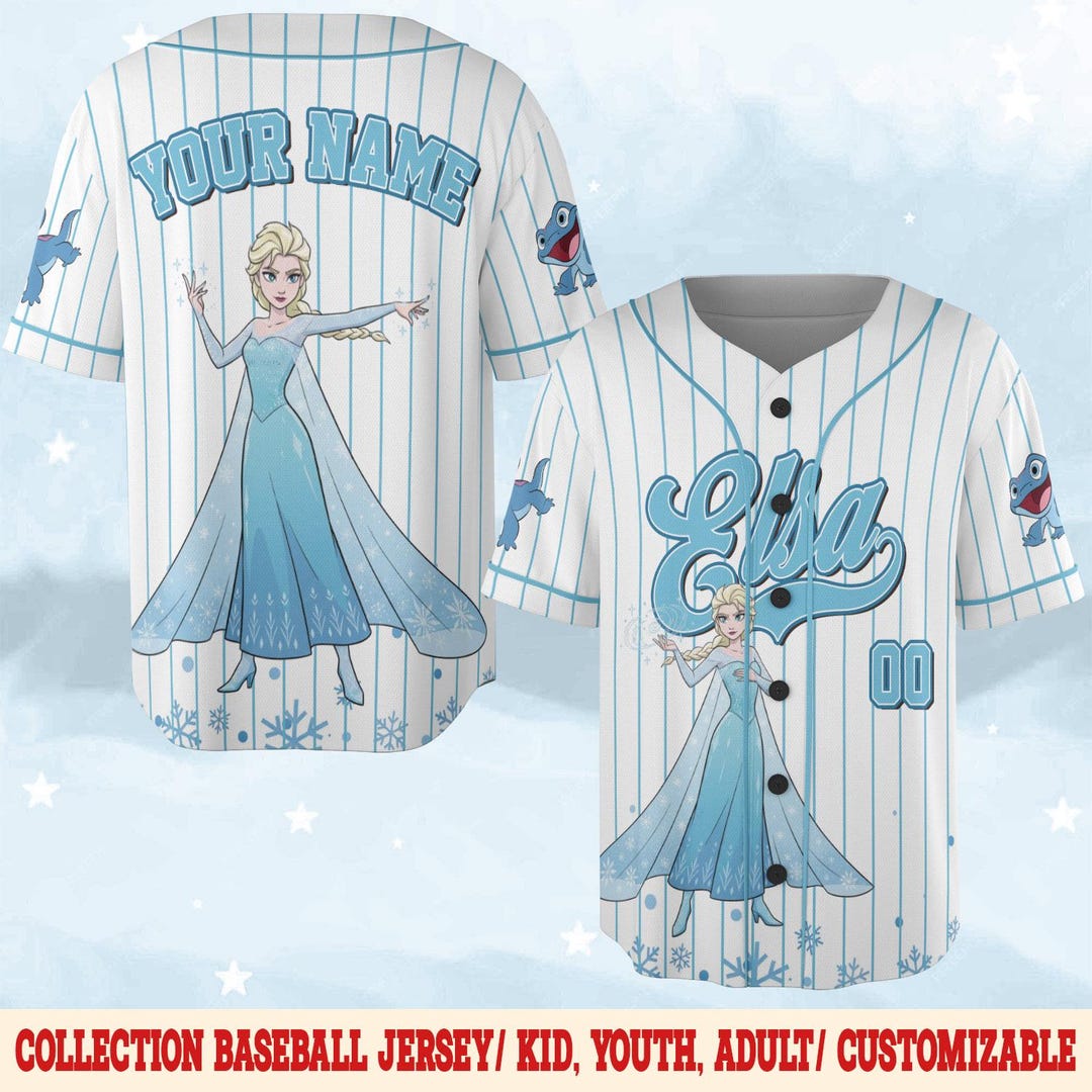 Custom Disney Princess Elsa Frozen Simple,custom Name Disney Game Day ...