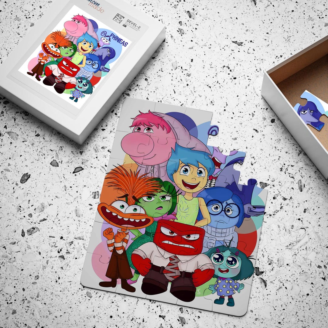 Custom Disney Inside Out Jigsaw Puzzle Game With Name, Disney World ...