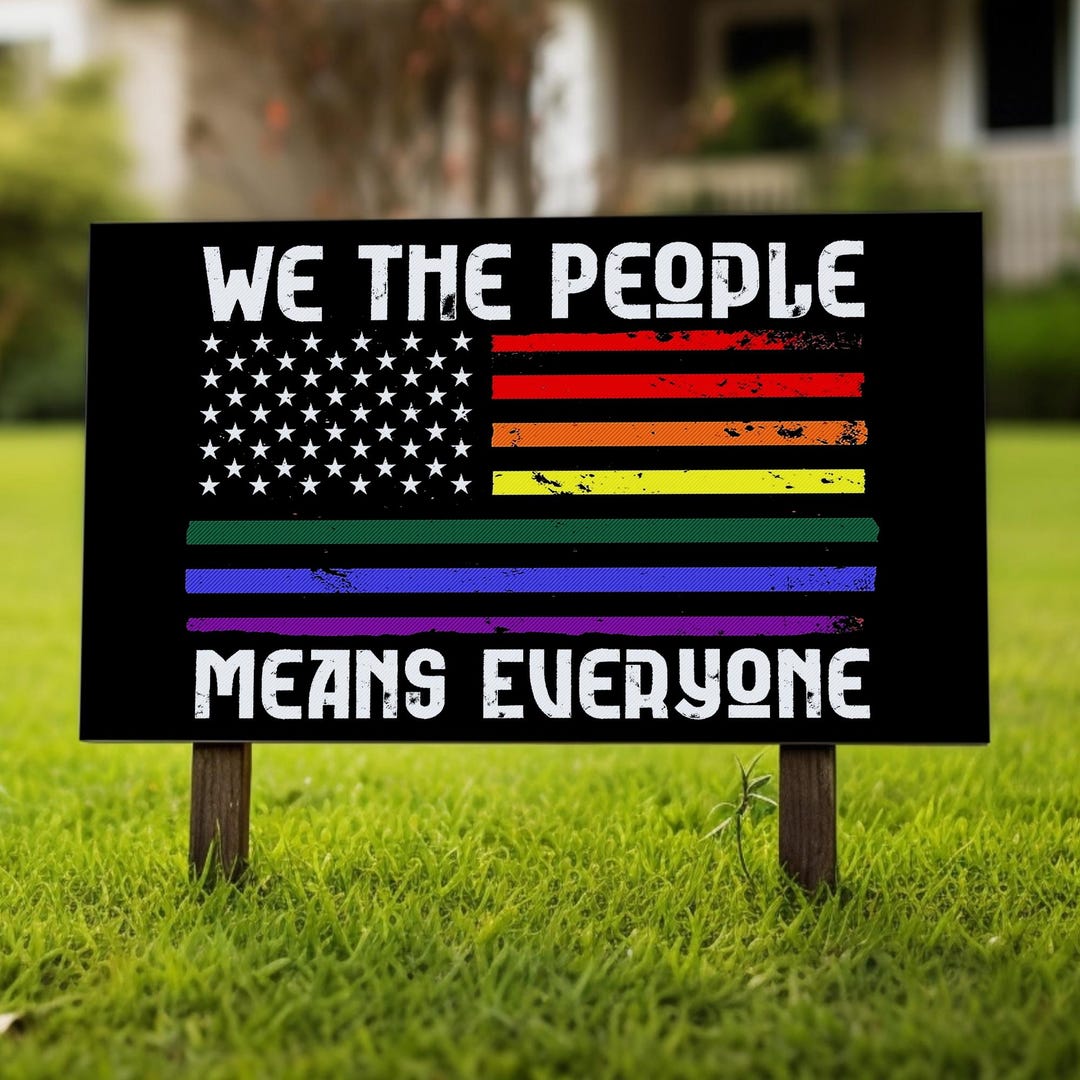 Equality Garden Sign– LGBTQ+ Pride Banner – Rainbow Design – Inclusive ...