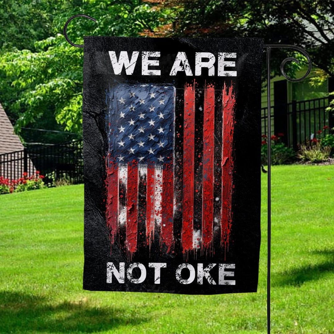 We Are Not OK Upside Down American Flag, Support Federal Employees Flag ...