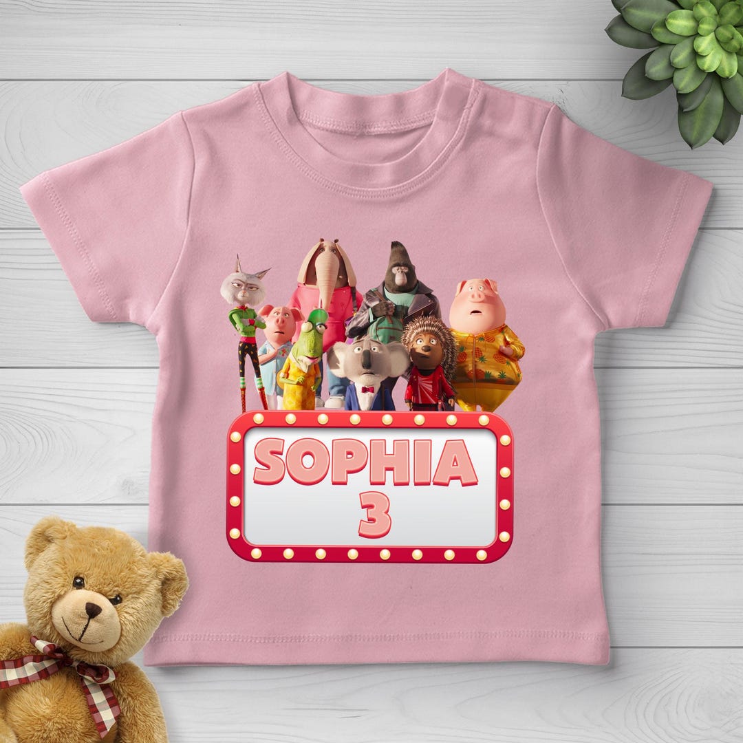 Sing Movie Shirt, Custom Sing Movie Shirt, Sing Pig Birthday Shirt ...