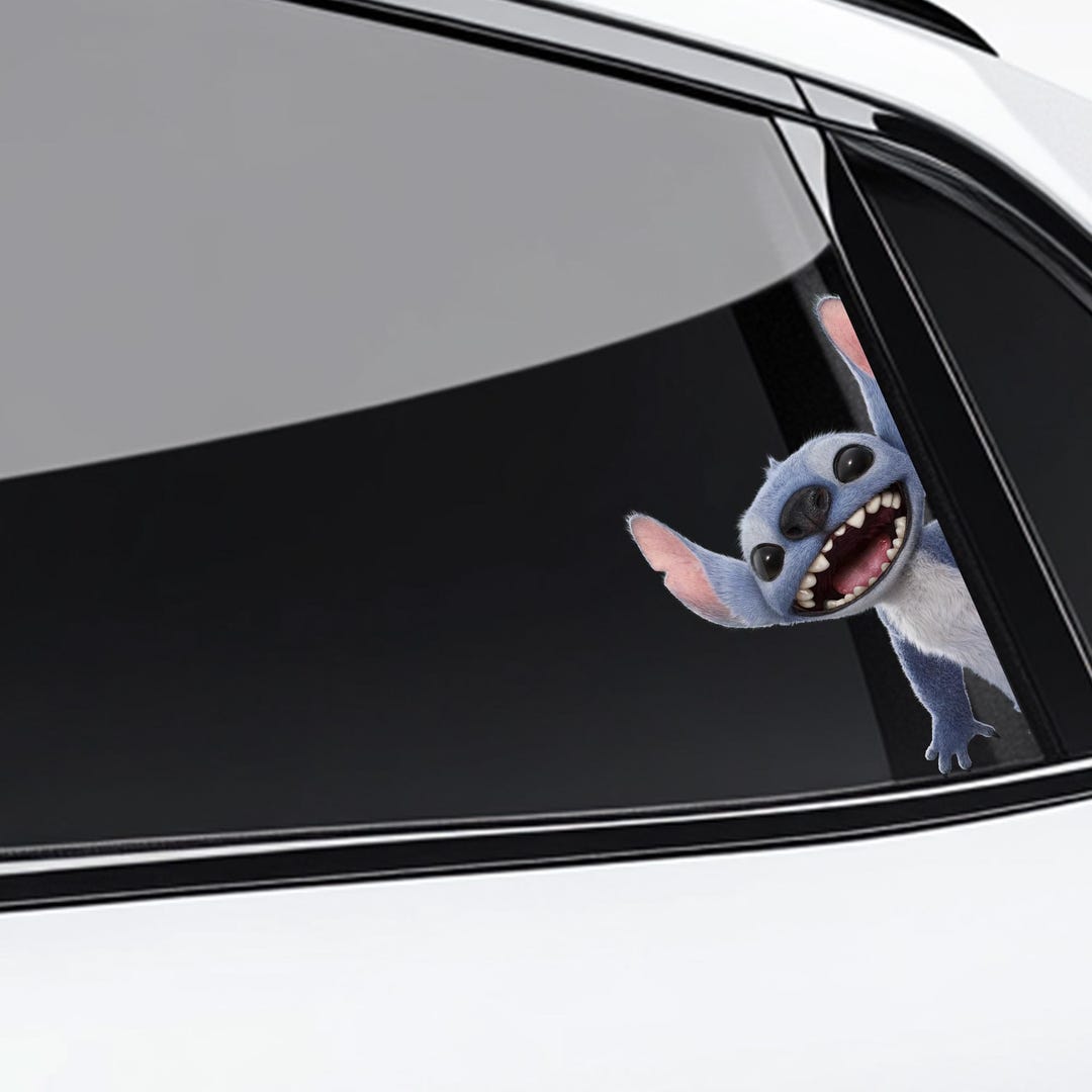 Disney Lilo Stitch Peeker Peeking Sticker, Car Waterproof for Water ...