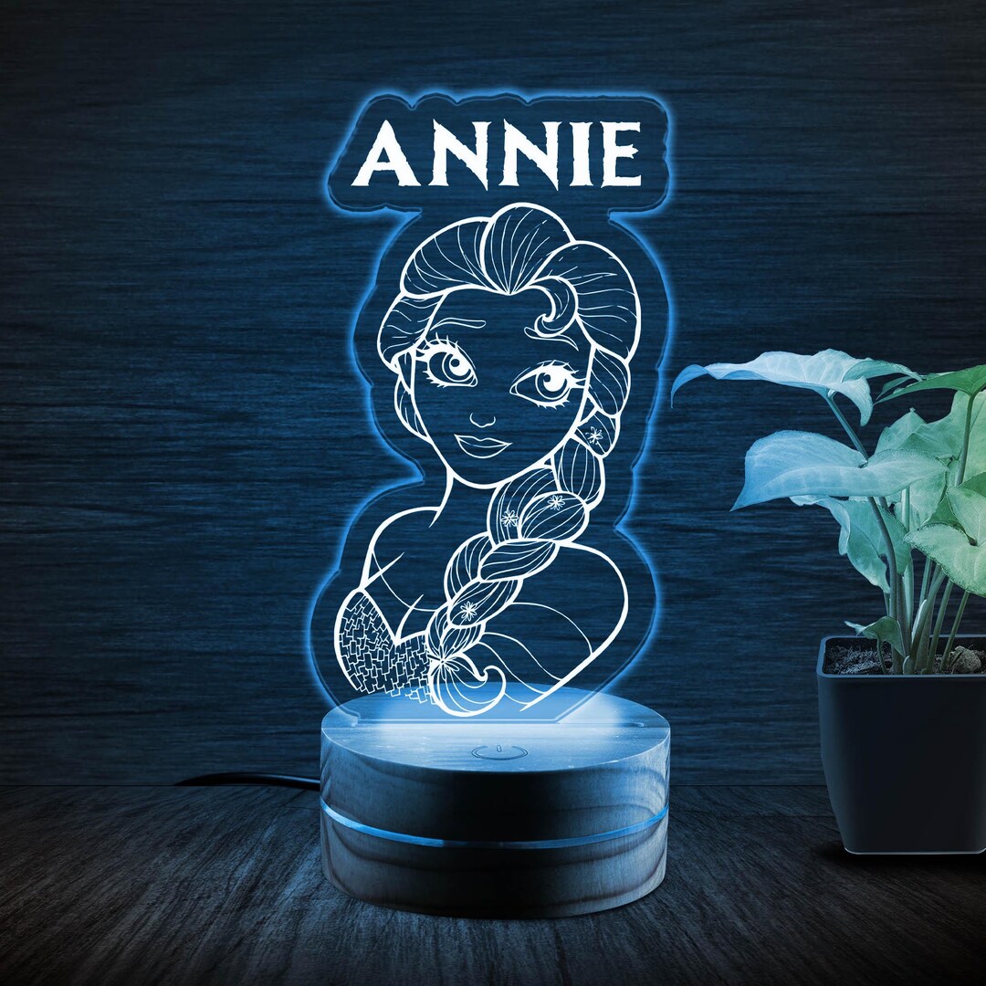 Custom Frozen Elsa Night Light B-05012343 - Etsy
