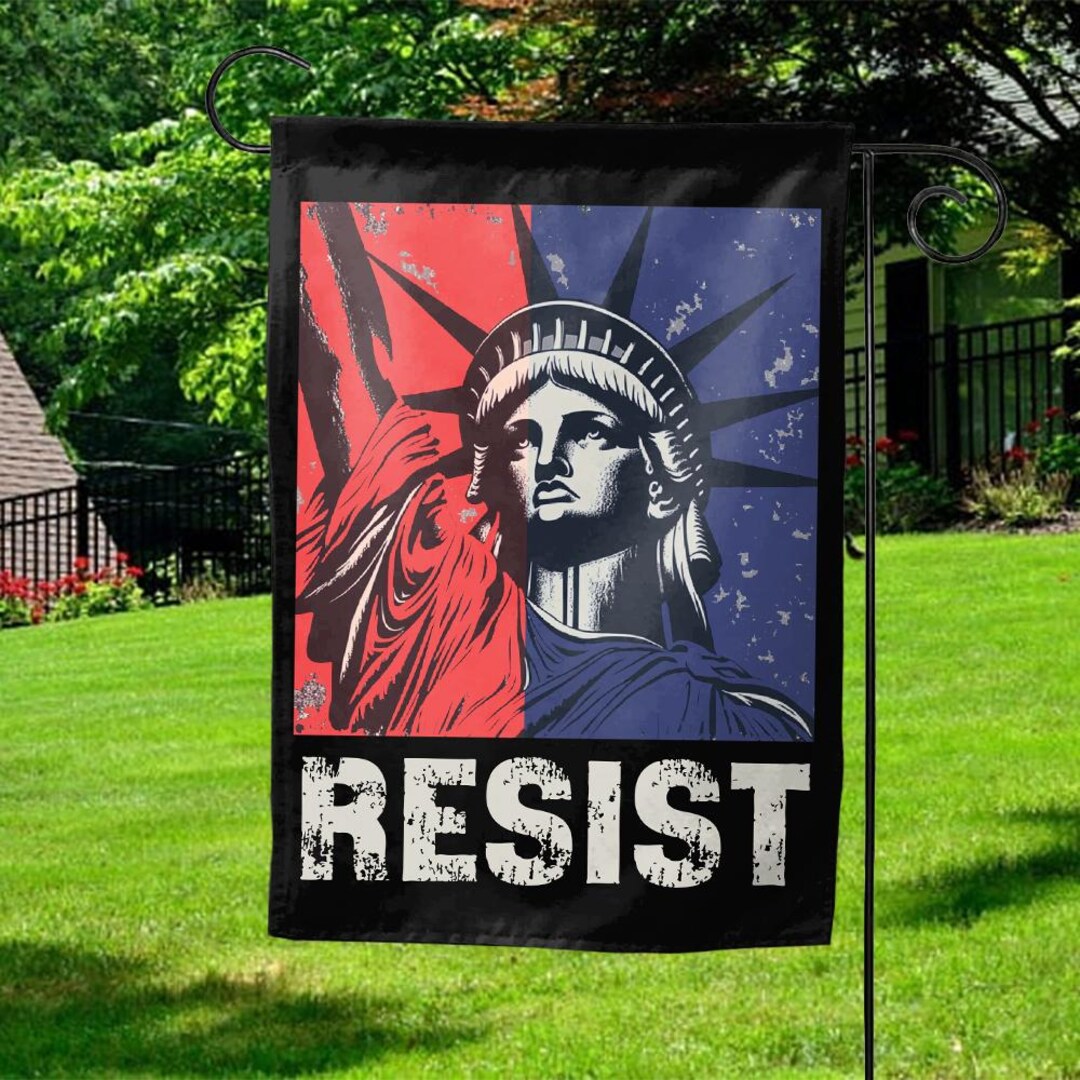 Liberty Shocking Resist Flag, Pro-democratic Progressive Flag, Subtle ...