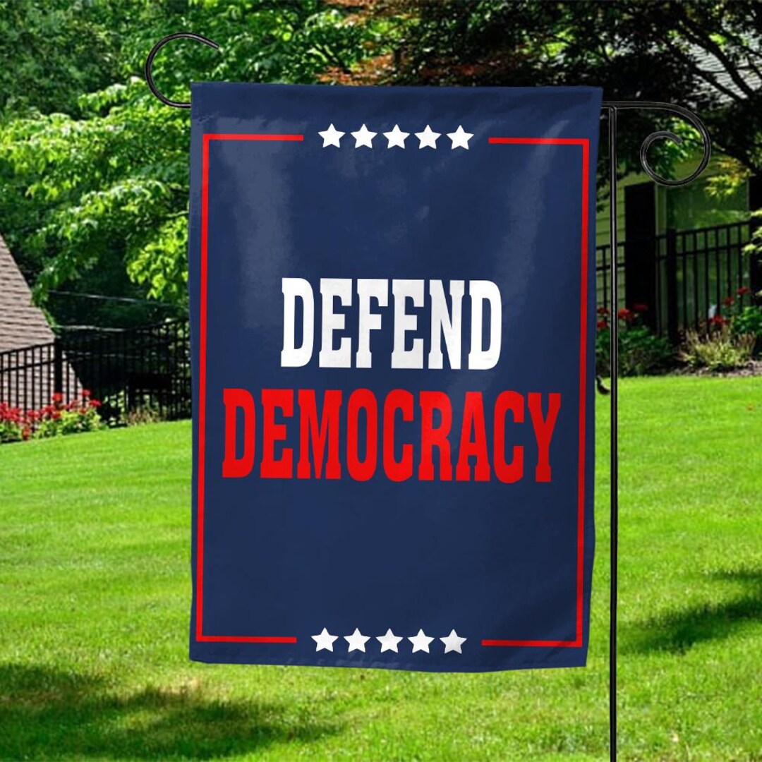 Defend Democracy Political Flag, Democracy Garden Flag, Garden Decor ...