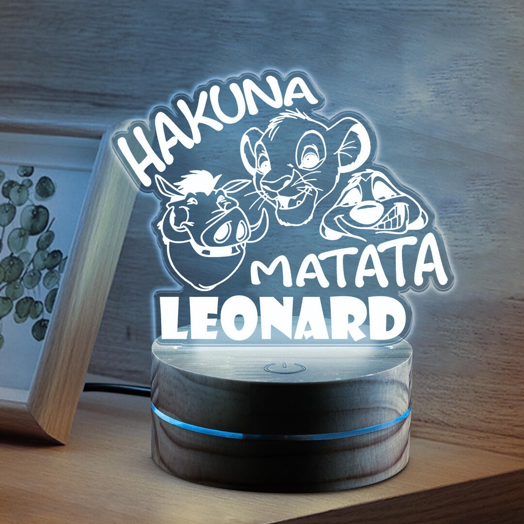 Handmade Lion King, Simba and Nala Heart Light Up,personalized Gift, 16 ...