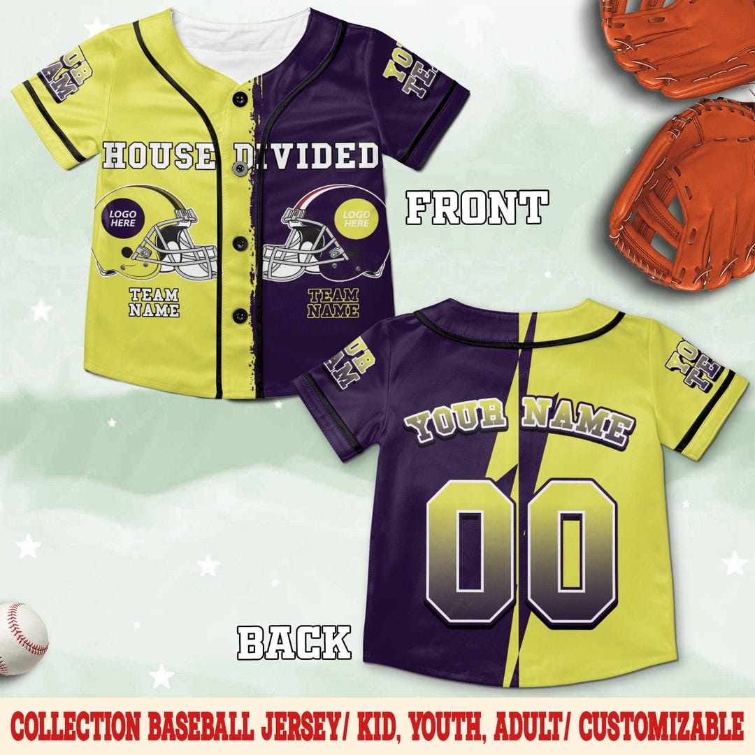 Custom House Divided Baseball Jersey/custom Any Sport Team College ...